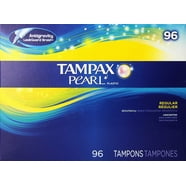 Tampax Pearl Advanced Grip Tampons Regular 96 Count - Walmart.com