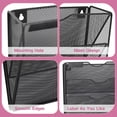 8 Pockets Mesh Wall File Holder Organizer Office Hanging File Folder ...