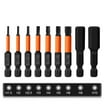 8pcs Hex Head Allen Wrench Drill Bits Set 100mm SAE Metric Allen ...