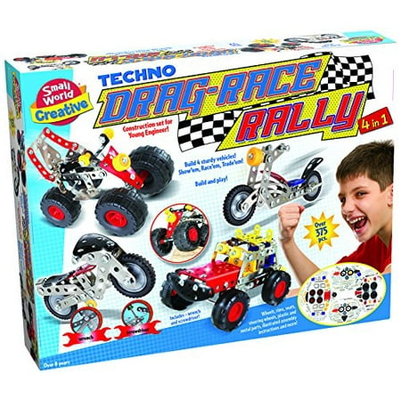 Small World Toys Creative - Techno Drag-Race 4 In 1 Rally Metal ...