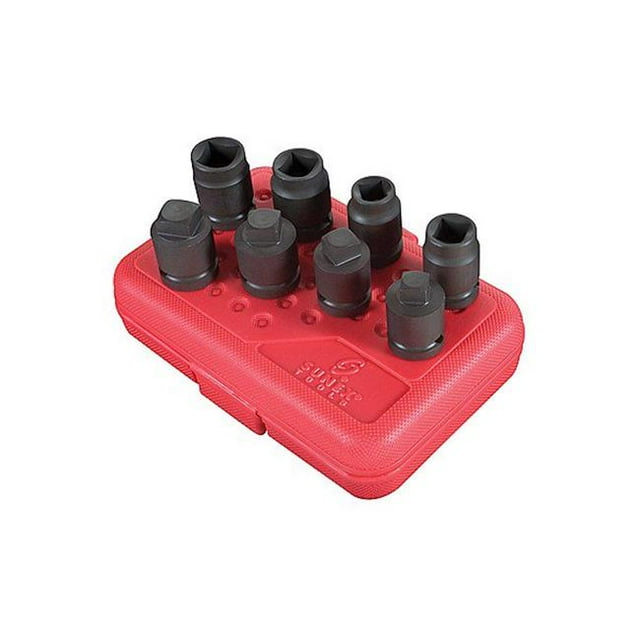 Sunex Tools 2841 8 Piece 1/2 Drive Pipe Plug Socket Set - Walmart.com