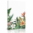 Canvas Wall Art Tropical Palm Leaves Canvas Art Print Watercolor Floral ...