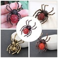 ETHZZLE 1Pc Retro Style Red Spider Brooch Pin Crystal Alloy Breastpin ...