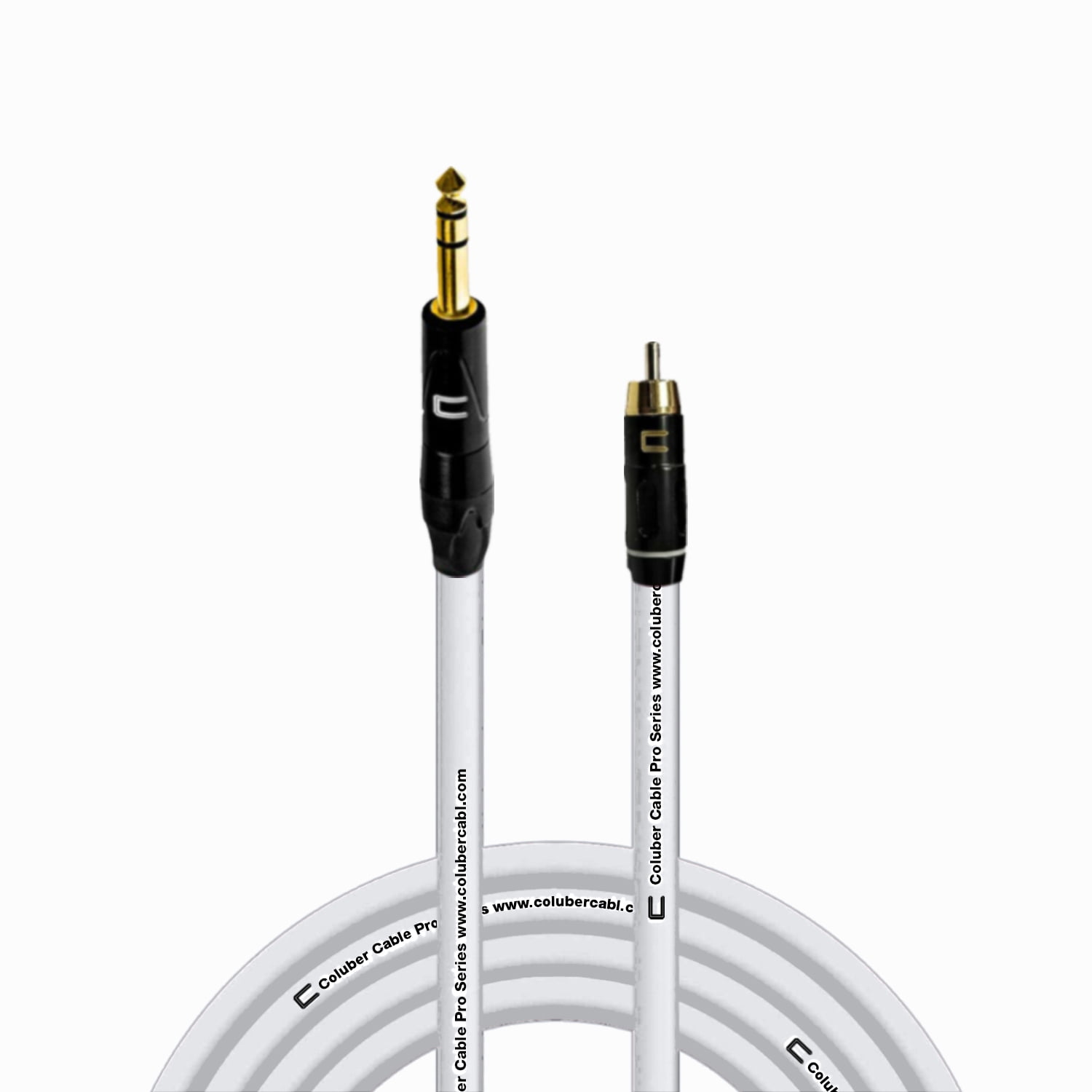 Coluber Cable Balanced 1/4" TRS Male - RCA Male - Pro 3-Pin Audio ...