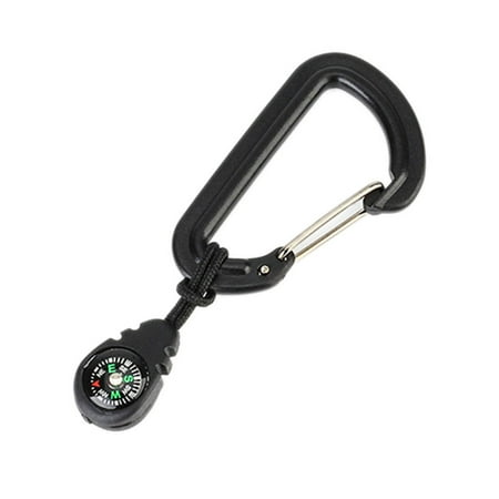 Camping Compass Carabiner Clip Keychain Tourist Equipment Climbing ...