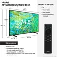 "SAMSUNG 75"" Crystal UHD 4K Smart TV with Crystal Processor and Dynamic Crystal Color ...