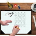 AUKSales TOP Sturdy Graph Desk Pad 22"x17" 4x4 Quad Grid, 50 Sheets ...