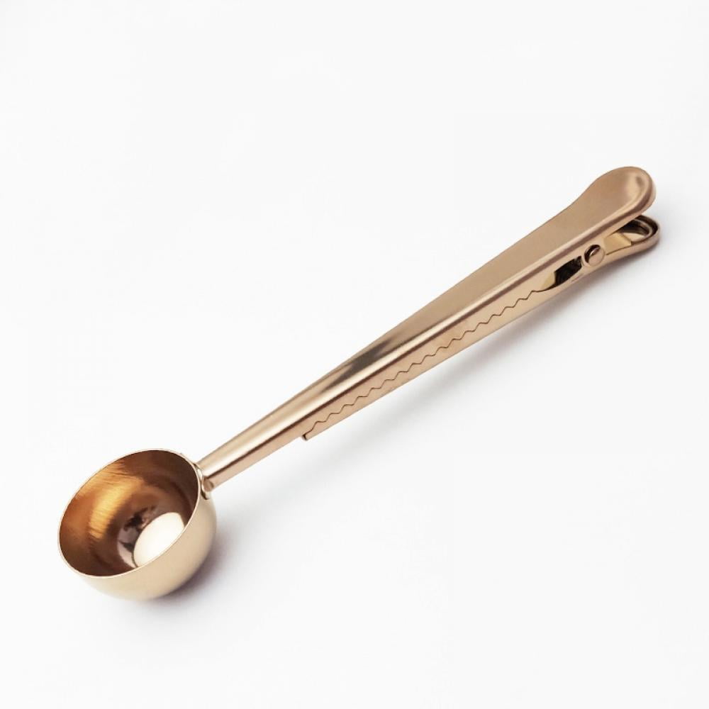 2 in 1 Coffee Scoop, Stainless Steel Table Spoon Coffee Beans Spoon ...