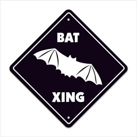 SignMission X-14-BAT 14 in. Bat Zone Xing Crossing Sign | Walmart Canada