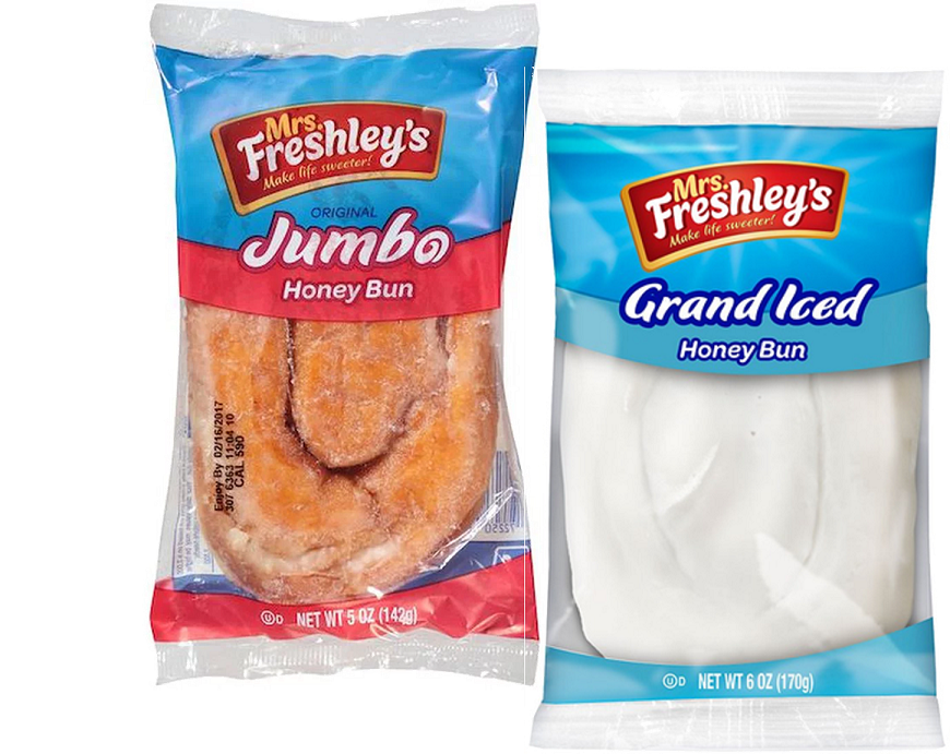 Mrs. Freshley's Grand White Iced & Jumbo Honey Buns, Variety 12-Pack ...