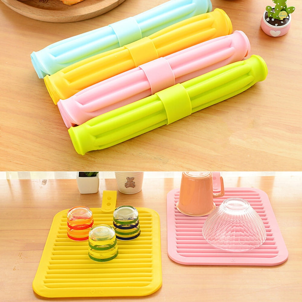 Silicone Pot Holder Heat Resistant Insulation Non-slip Mat Kitchen ...