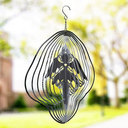 Kinetic Hanging Wind Spinner Garden Decor, Laser Cut-3D Wind Spinners ...
