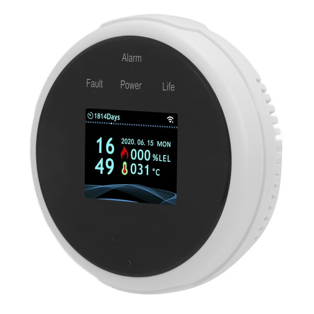Combustible Gas Monitor,WiFi Combustible Gas Alarm Natural Gas Detector ...