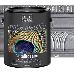 MODERN MASTERS MM209 1G PEWTER MATTE METALLIC PAINT - Walmart.com