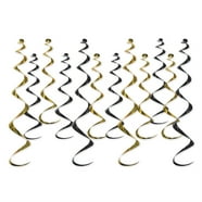 Beistle Pack of 6 Gold Metallic 2-Ply Hanging Fringe Drape Streamer ...