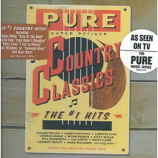PURE COUNTRY CLASSICS NUMBER 1 HITS (CD) - Walmart.com - Walmart.com