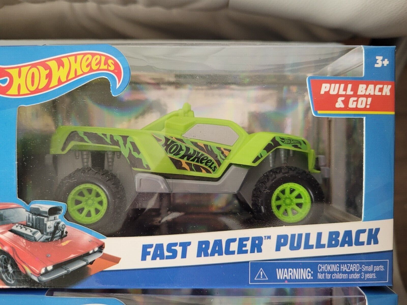 Hot Wheels Fast Racer Pullback - Green Dawgzilla - Walmart.com