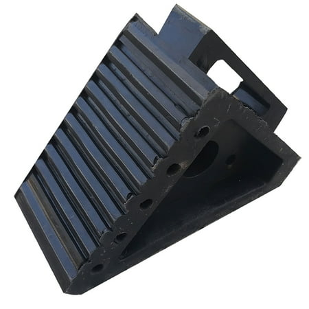 20*10*15cm Triangular Wheel Chock Black Rubber Heavy-Duty Wheel Chock ...