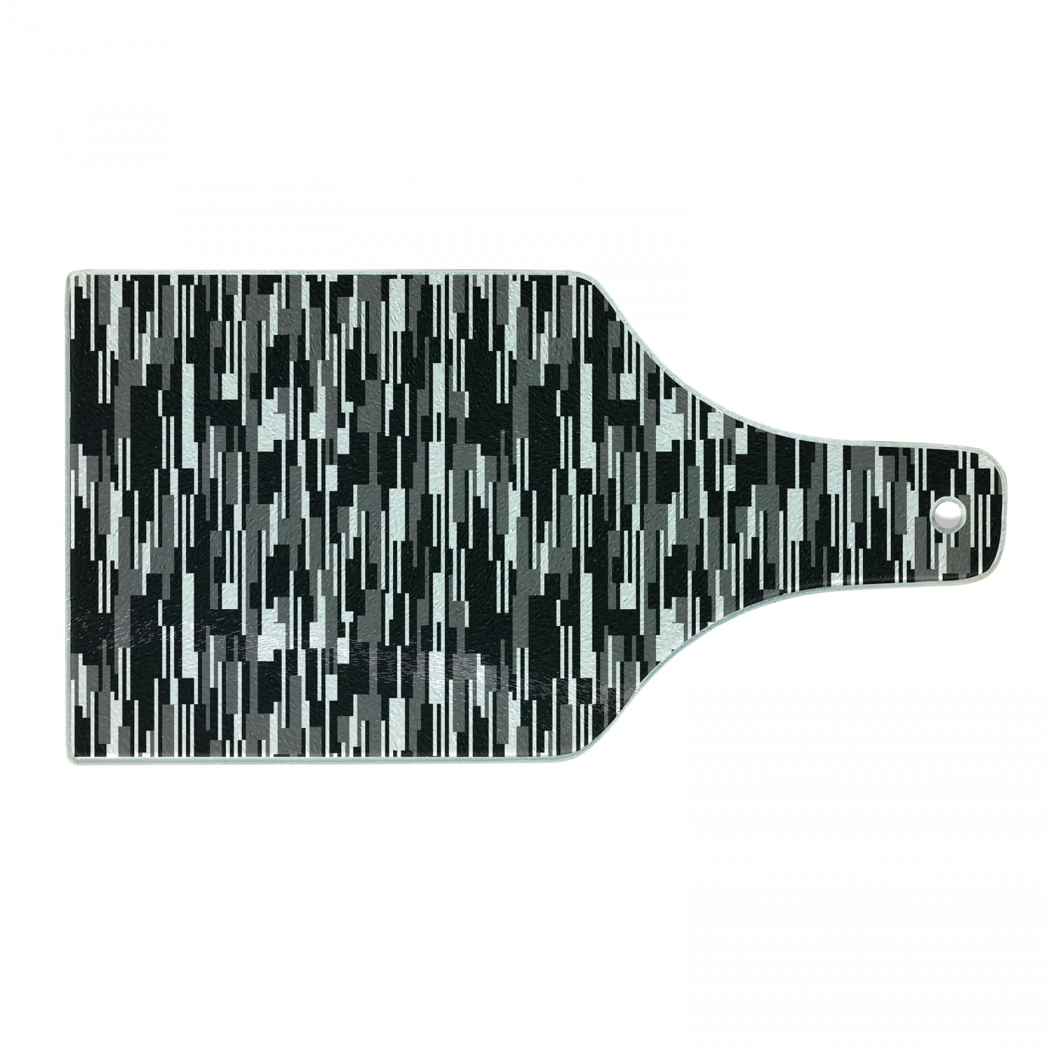 Black and White Cutting Board, Barcode Pattern Abstraction Vertical ...