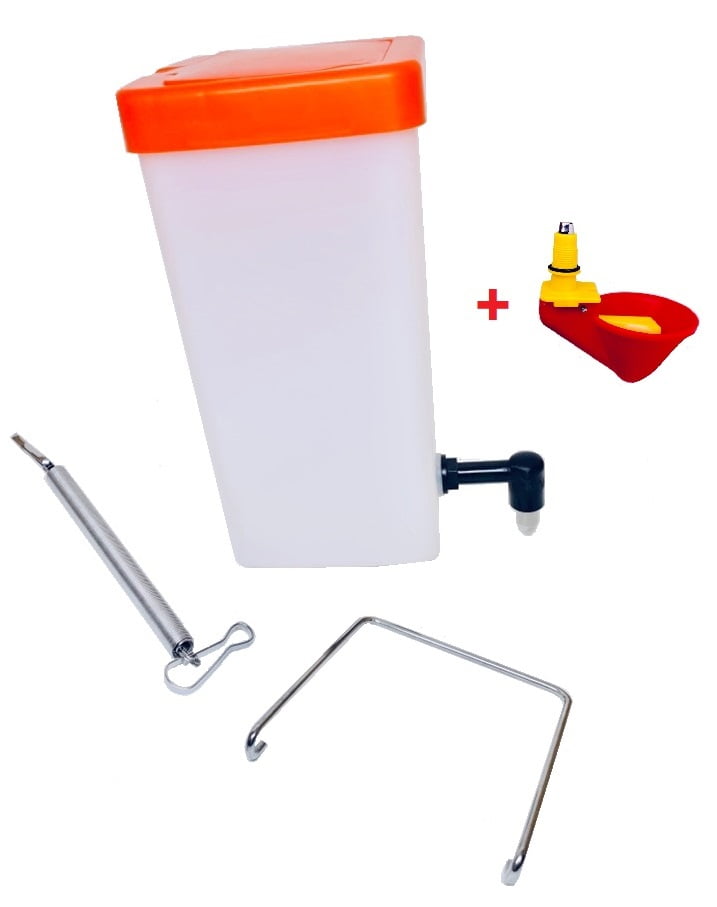 Farm Basics 32oz Flip Top Poultry Waterer Bottle w/ SS Nipple and Peck ...