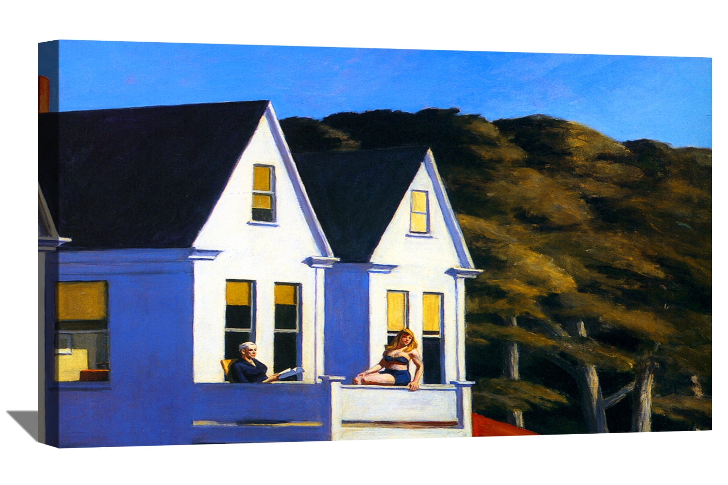 Edward Hopper Painting Art Print Second Story Sunlight Canvas Art ...