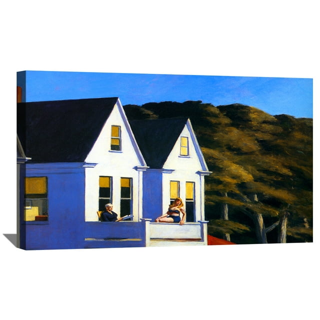 Edward Hopper Painting Art Print Second Story Sunlight Canvas Art ...