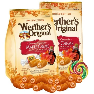 Werther's Original Soft Caramel Candy with Maple Crème Filling, Fall ...