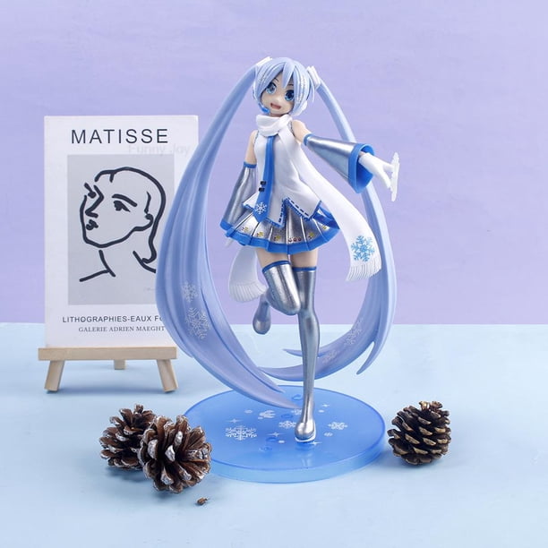 New Bandai Hatsune Miku Anime Figure Cute Kawaii Princess Miku Statue ...