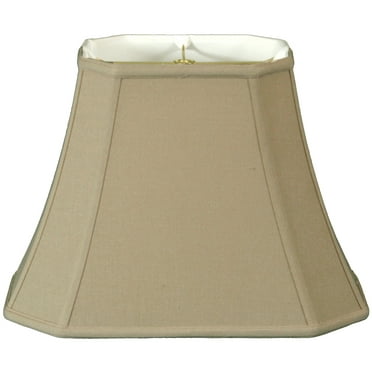Royal Designs 10" Rectangle Cut Corner Lamp Shade Beige - Walmart.com