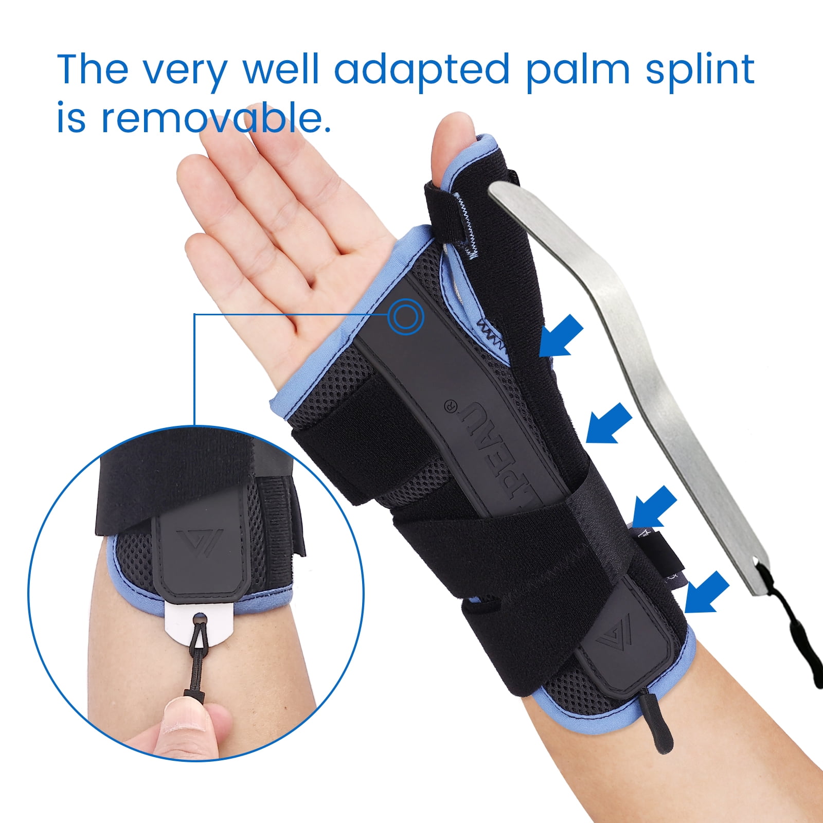 VELPEAU Wrist Brace with Thumb Spica Splint, Forearm | Ubuy Macao