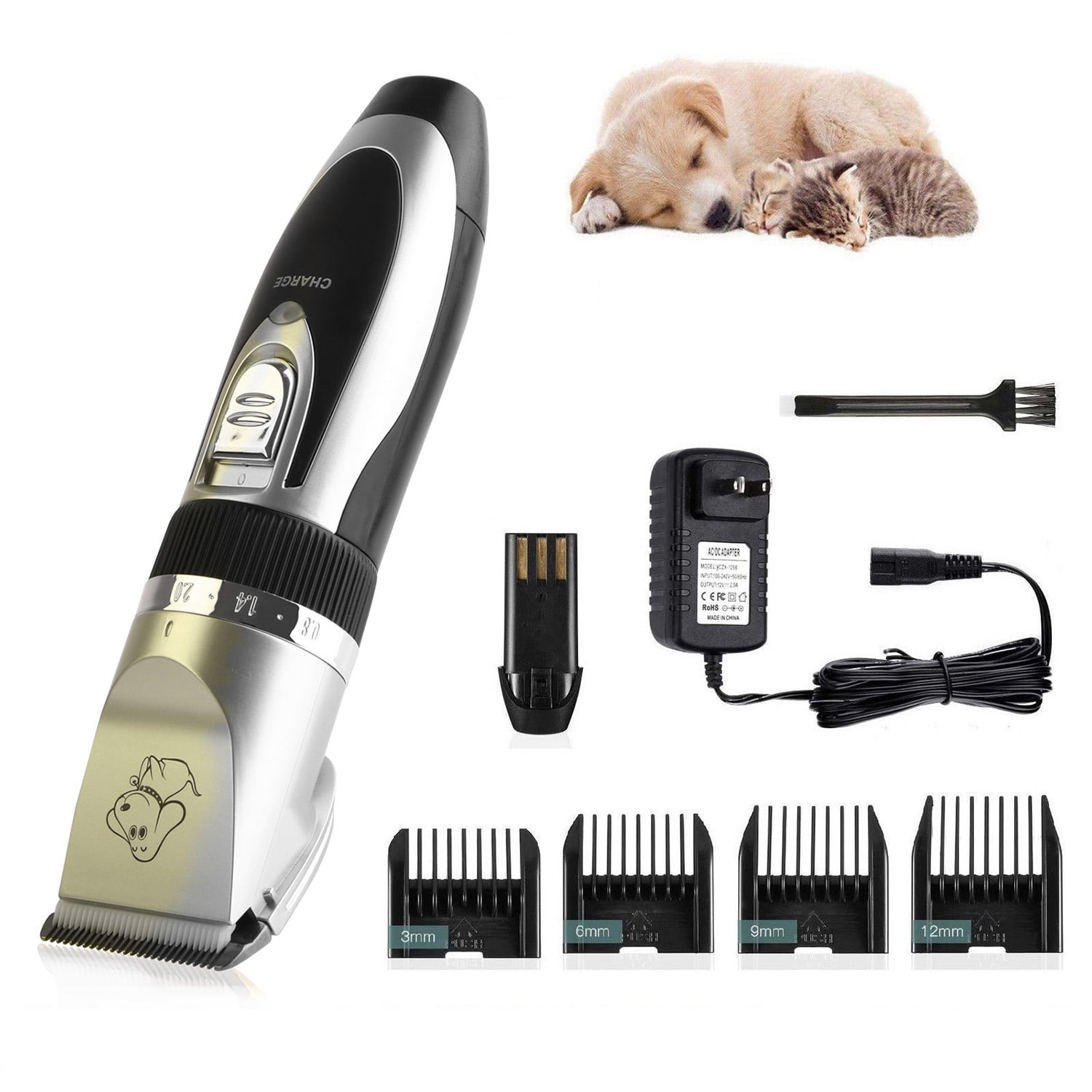 Animal Hair Shaver, iMountek Cordless Electric Pet Hair Cutting Clipper ...