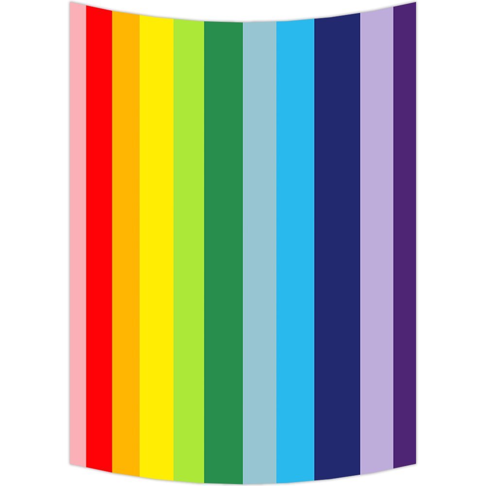 GCKG Abstract Colorful Rainbow Stripes Wall Art Tapestries Home Decor ...