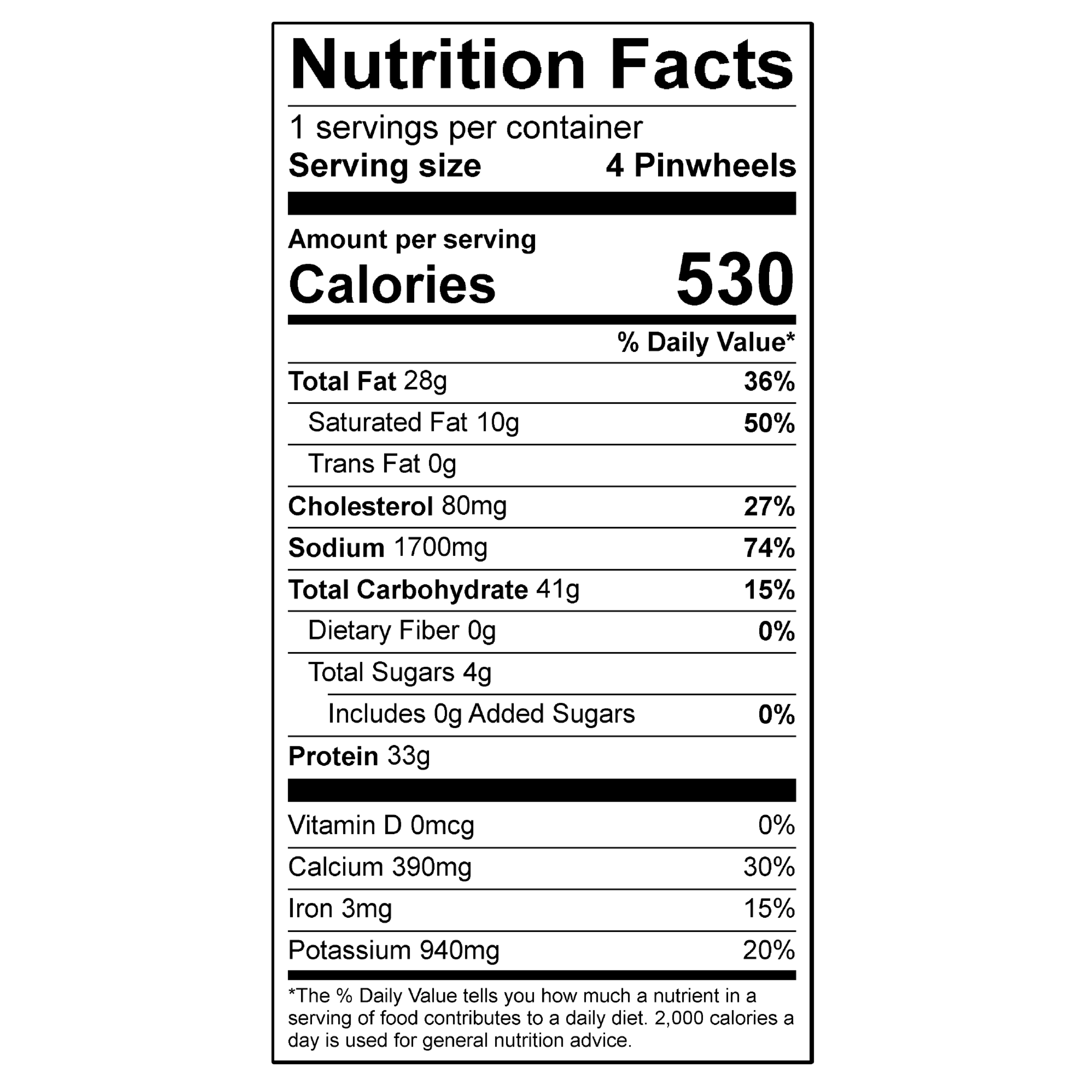 Marketside Turkey Deli Pinwheel, 1 ct - Walmart.com