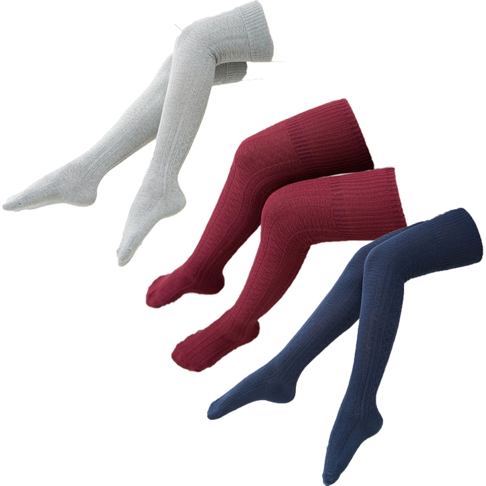 Long Socks Thigh High Socks Extra Long Boot Stockings for Girls Women ...