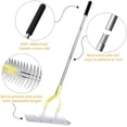 Dethatching Rake for Lawn Care – 15-Inch Adjustable Garden Rake with ...