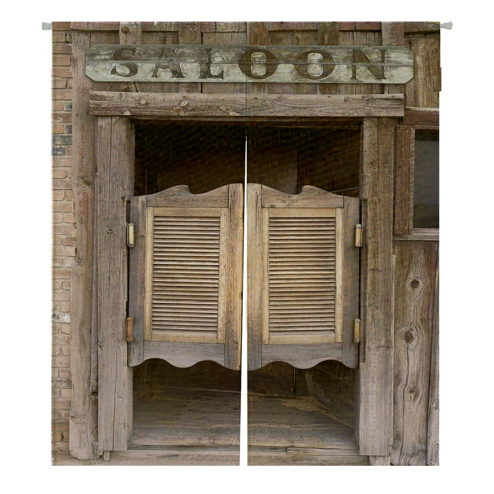 ECZJNT Old Western Swinging Saloon Doors Saloon Sign Japanese Noren ...