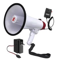 Champion Sports Megaphone with Siren, Handheld Microphone, Shoulder ...