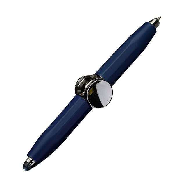 Fidget Spinner Pen with LED Light Writable Spinning Pen Metal Ballpoint ...