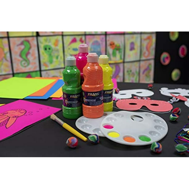Prang Power Fluorescent Set Pintura al temple, 16 oz, 6 count, colores ...