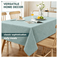 ARLAJO Waterproof Washable Square Tablecloth Linen Texture Table ...