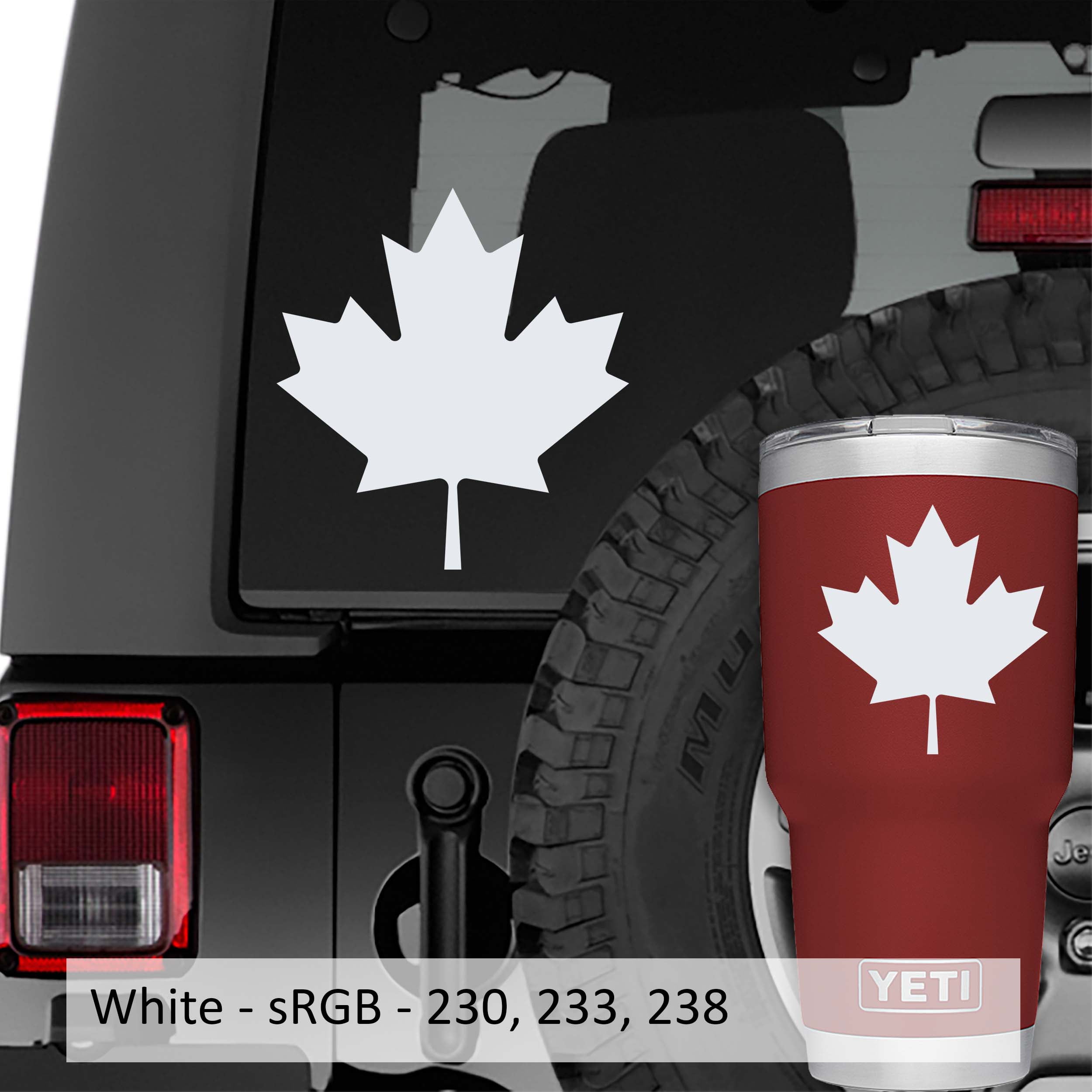 Collectible Decals Canadian Maple Leaf Vinyl Decal - Walmart.com