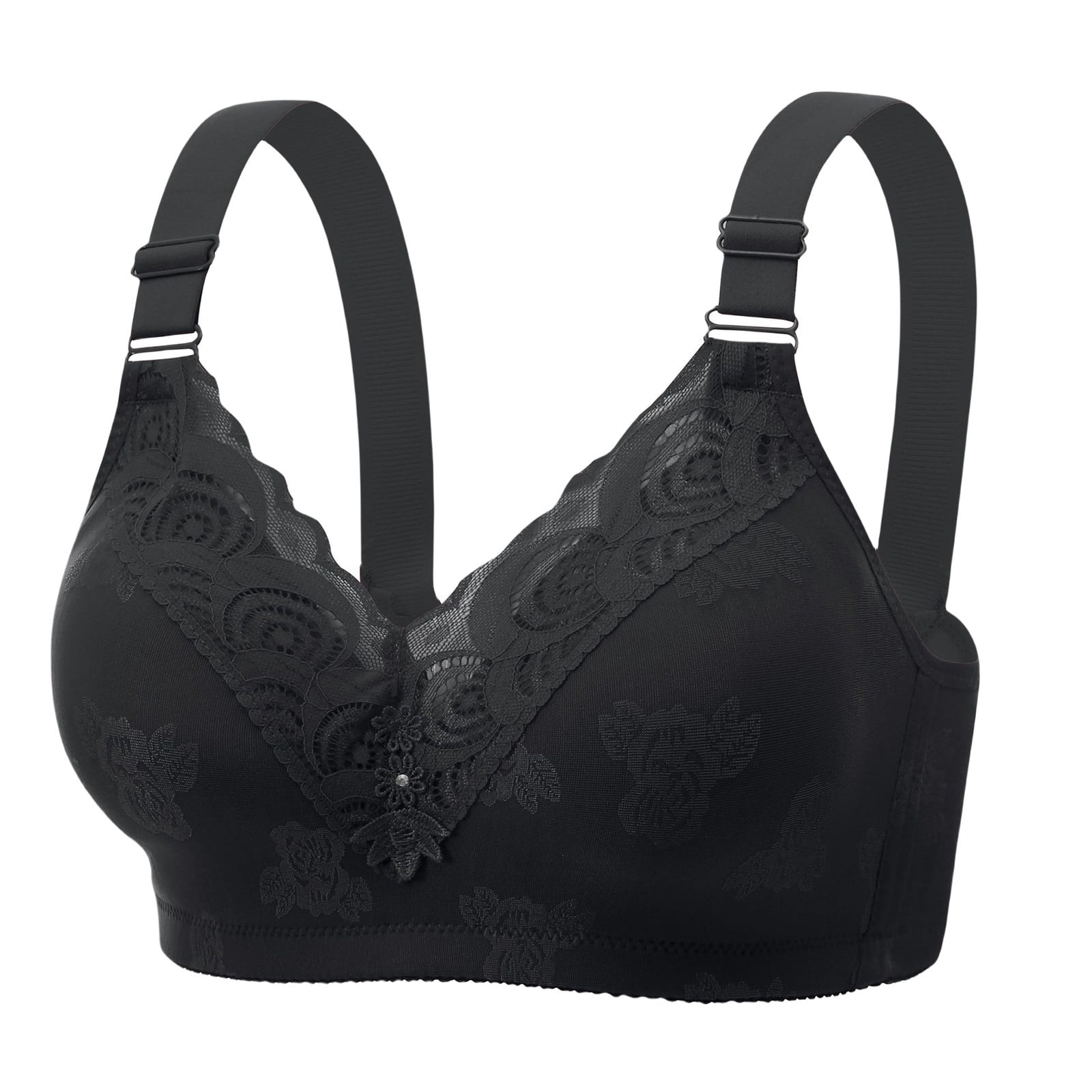 Click here for Manxivoo Plus Size Wireless Support Bra Side Cover... prices