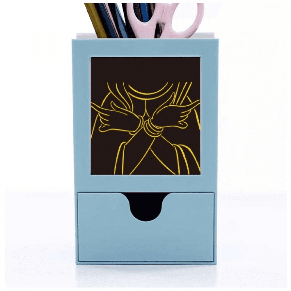 Culture Hand Bust Pattern Desk Supplies Organizer Pen Holder Card ...