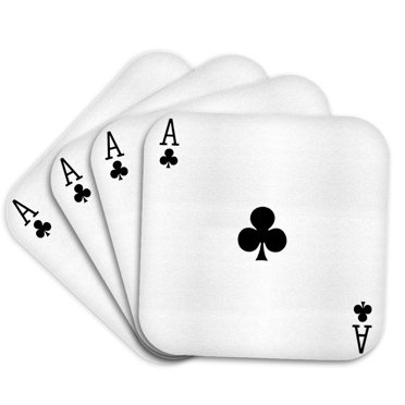 3dRose Ace of Clubs playing card - Black club suit - Gifts for cards ...