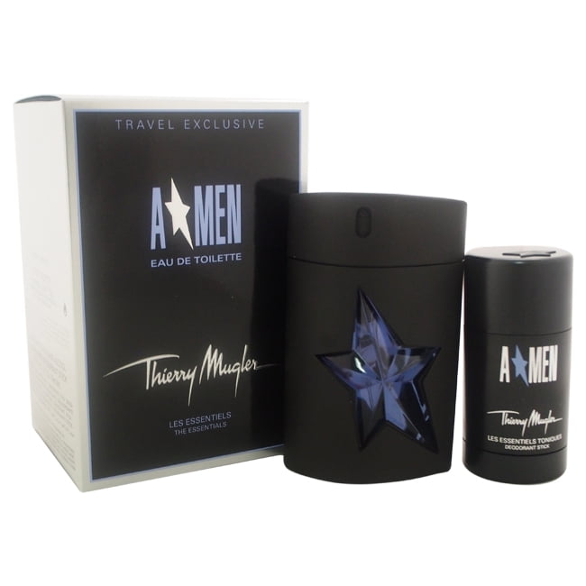 Angel by Thierry Mugler for Men - 2 Pc Gift Set 3.4oz EDT Refillable ...