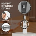 Badge Reel Retractable, Heavy Duty Metal ID Holder with Key Ring, 24 ...