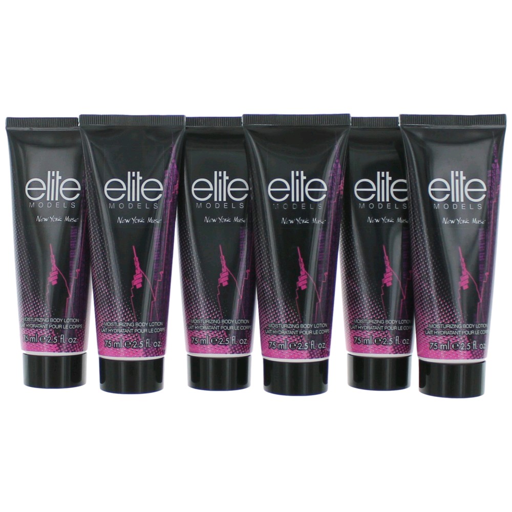 Elite Models New York Muse by Coty, 6 pack of 2.5 oz Body Lotion for ...