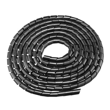 6mm Flexible Spiral Tube Cable Wire Wrap Computer Manage Cord White 14 ...