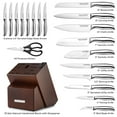Zulay Kitchen 20 Piece Stainless Steel Knife Set with Block and ...