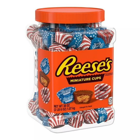 Reese's Red, White and Blue Miniatures Milk Chocolate Peanut Butter ...